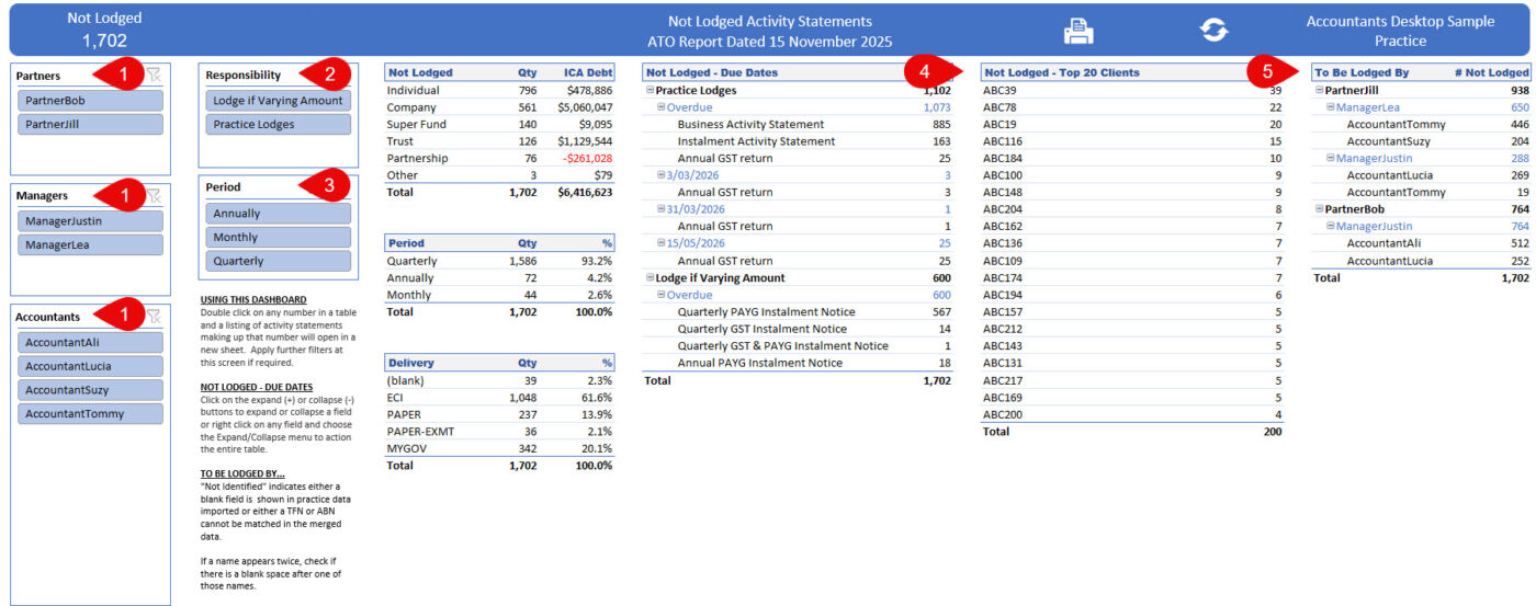 Main Menu - Accountants Desktop